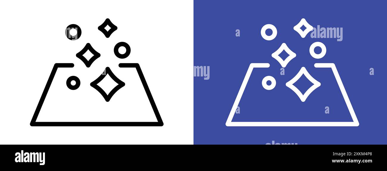 clean surface icon logo sign vector outline in black and white color ...