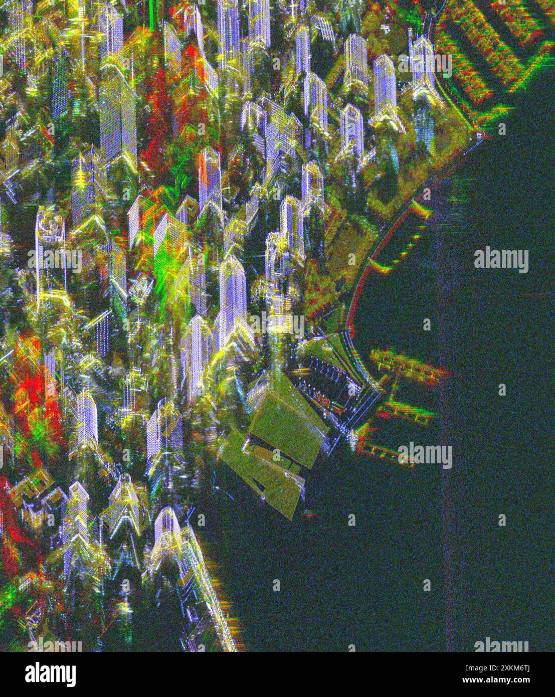 Satellite image of Vancouver, Canada. Image obtained by the Radar ...