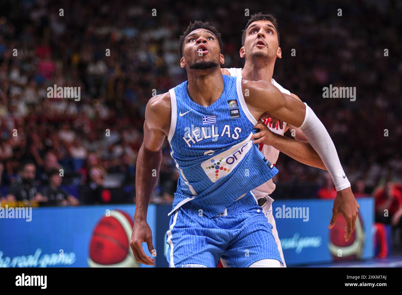 Giannis Antetokounmpo (Greece), Toni Nakic (Croatia). FIBA Olympic ...