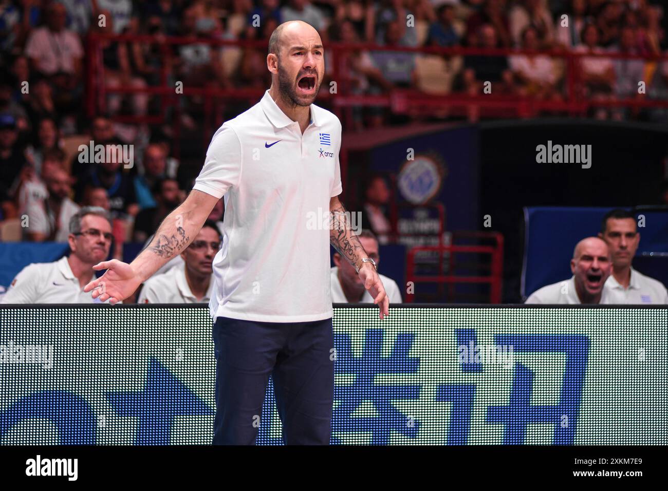 Vassilis Spanoulis. Greece Basketball National Team head coach. FIBA ...