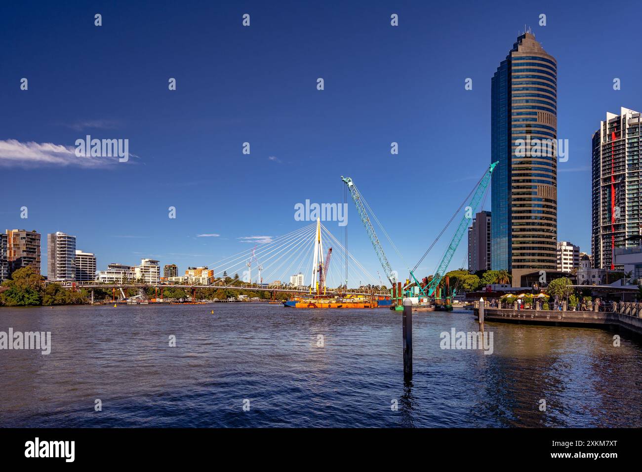 Brisbane, QLD, Australia - Jul 14, 2024: New Kangaroo Point Bridge ...