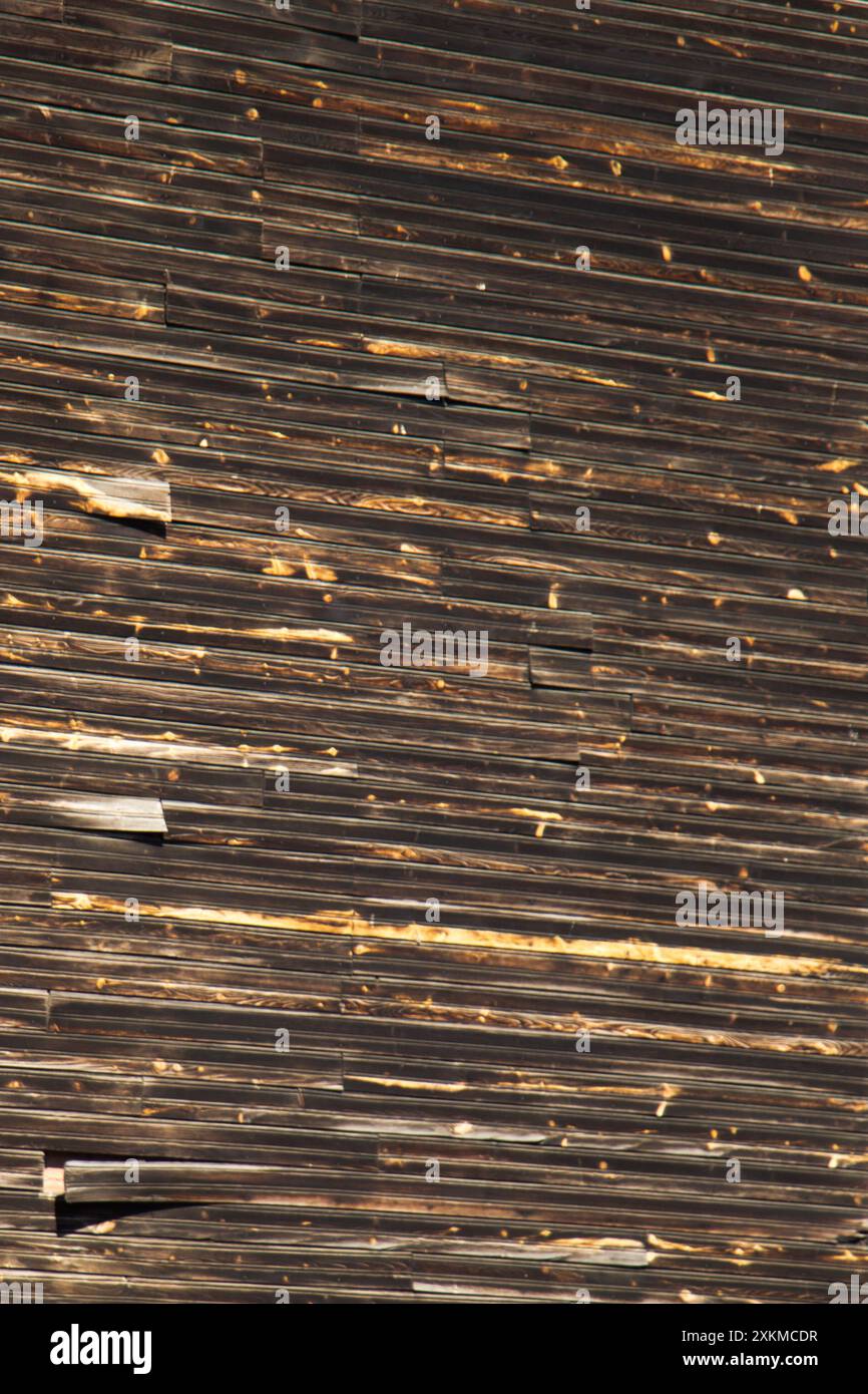 Texture details of an old wooden plunks as background Stock Photo - Alamy