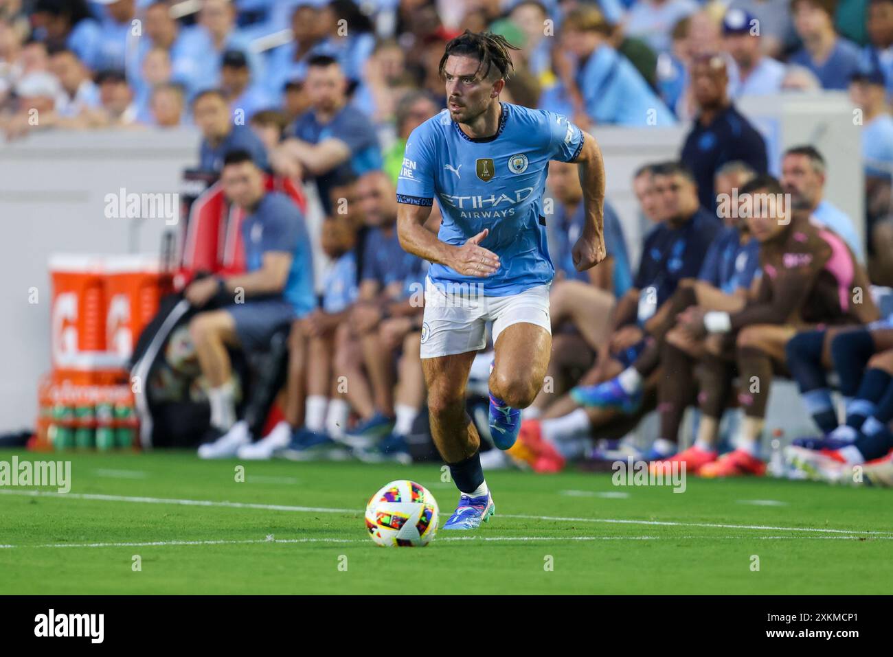 July 23, 2024: Manchester City midfielder Jack Grealish (10) during the ...
