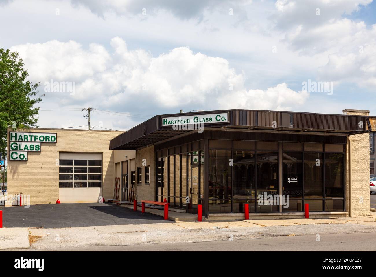 The Hartford Glass Company building in Fort Wayne, Indiana, USA Stock ...