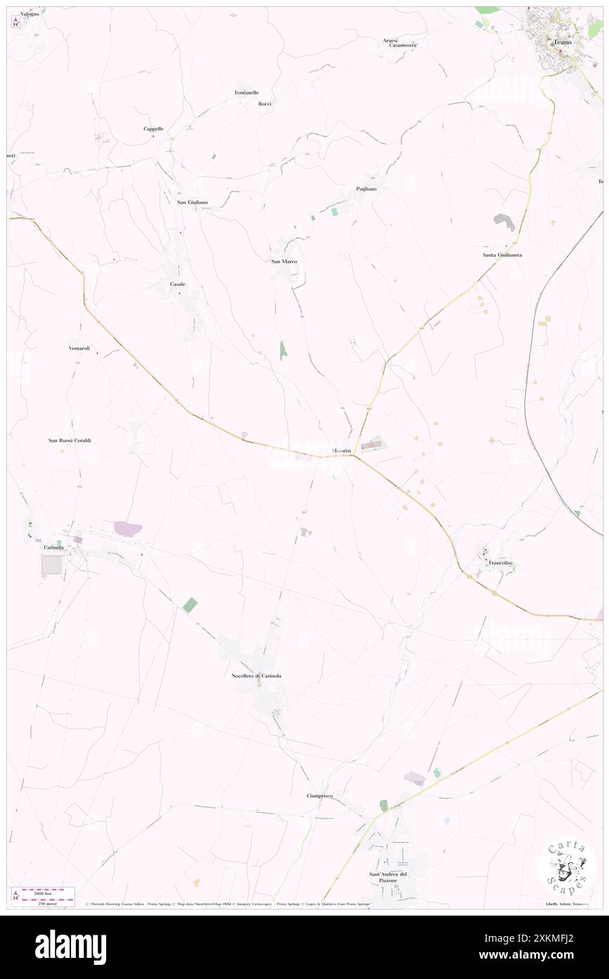 Via Appia Km 180,600, Provincia di Caserta, IT, Italy, Campania, N 41 ...