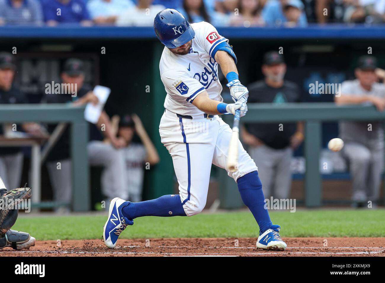 Kansas City, MO, USA. 23rd July, 2024. Kansas City Royals outfielder ...