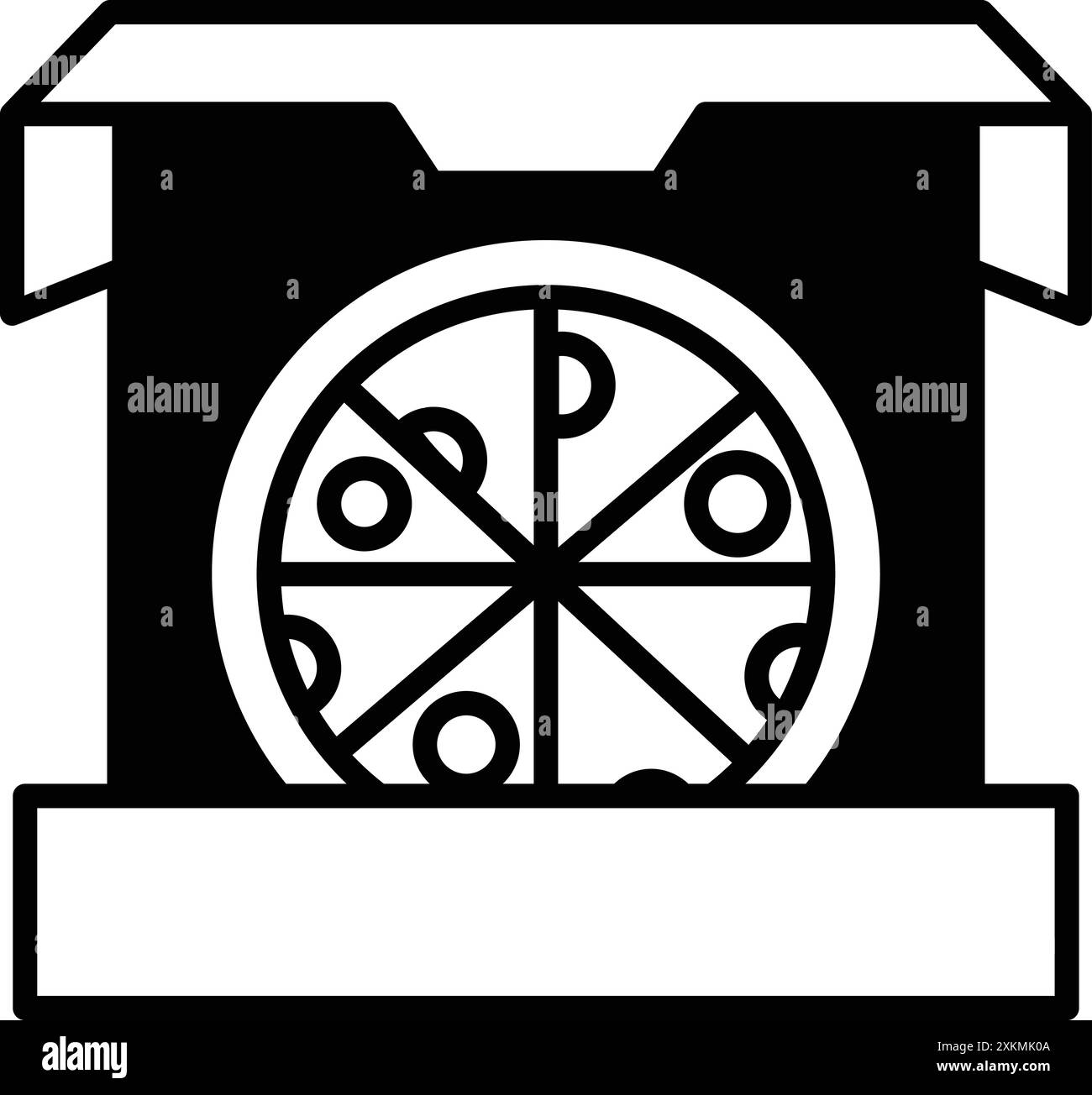 A pizza tray in line icon style Stock Vector Image & Art - Alamy