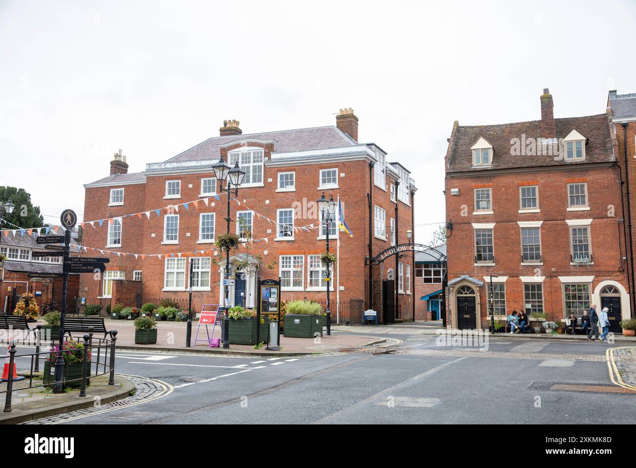 Ludlow College, a sixth form college with buildings on Castle Square in ...