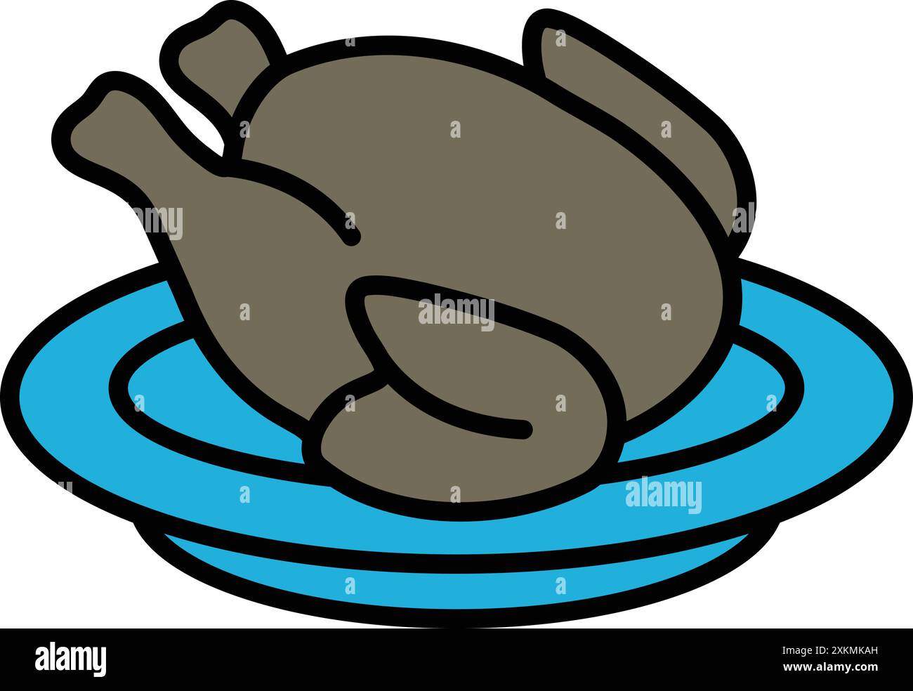 Meal in turkey dish Stock Vector Images - Alamy