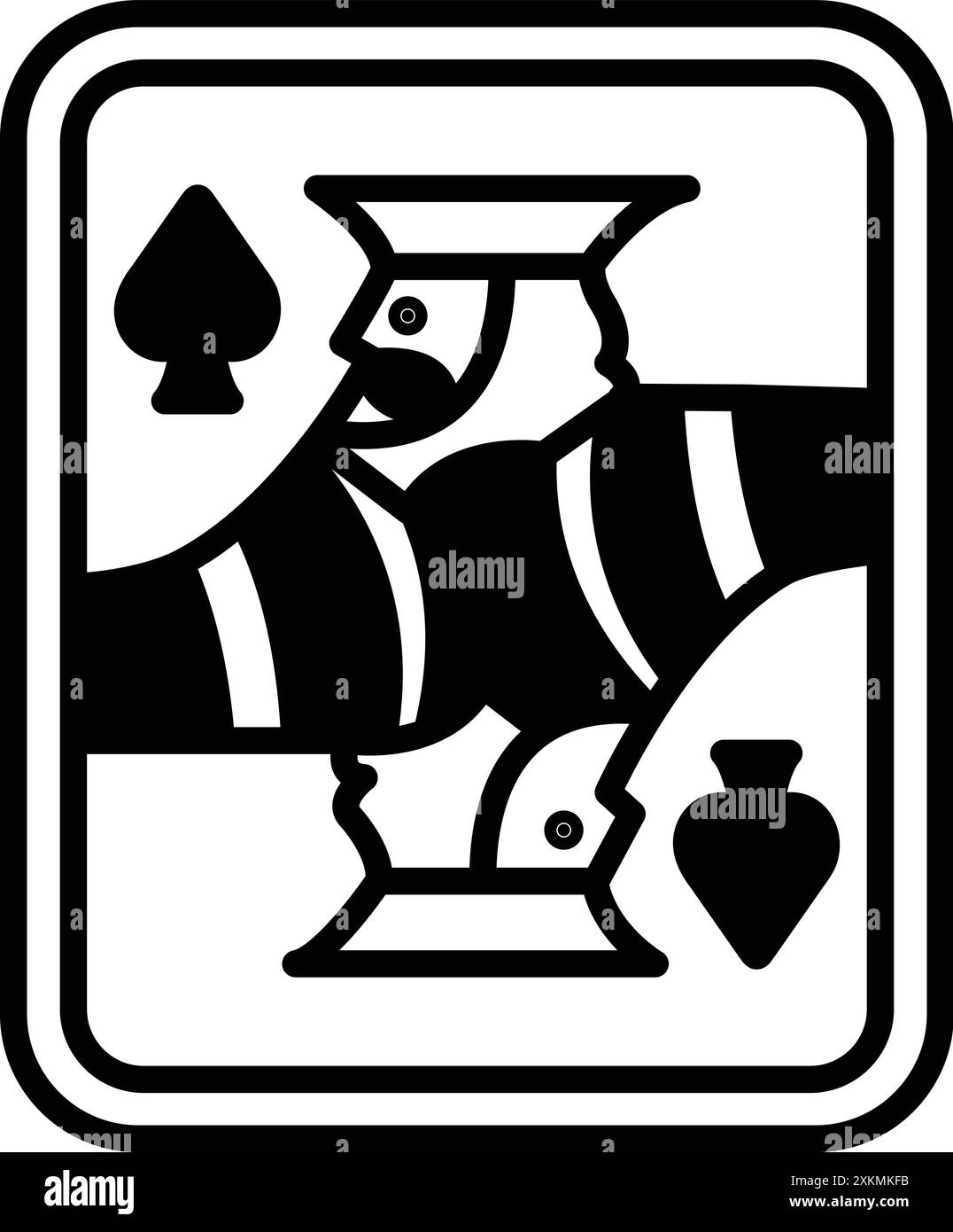 Playing cards icon vector Black and White Stock Photos & Images - Alamy
