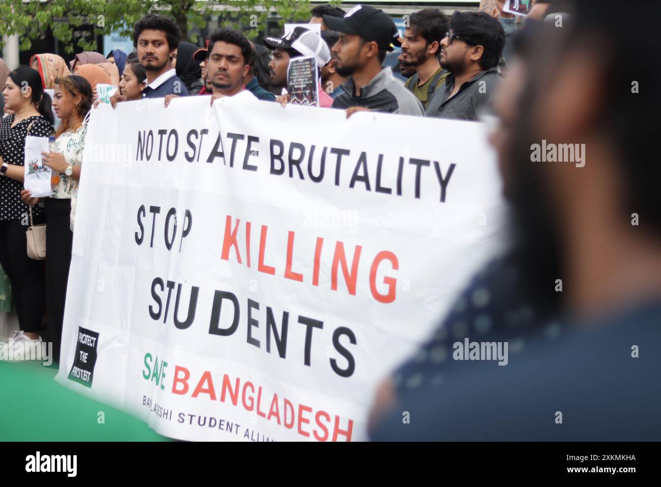 Banglandeshi Community in city square peacefully protesting police ...