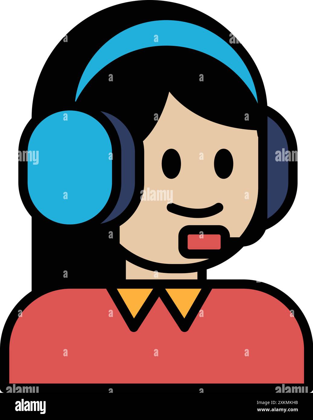 Call center agent avatar Stock Vector Images - Alamy