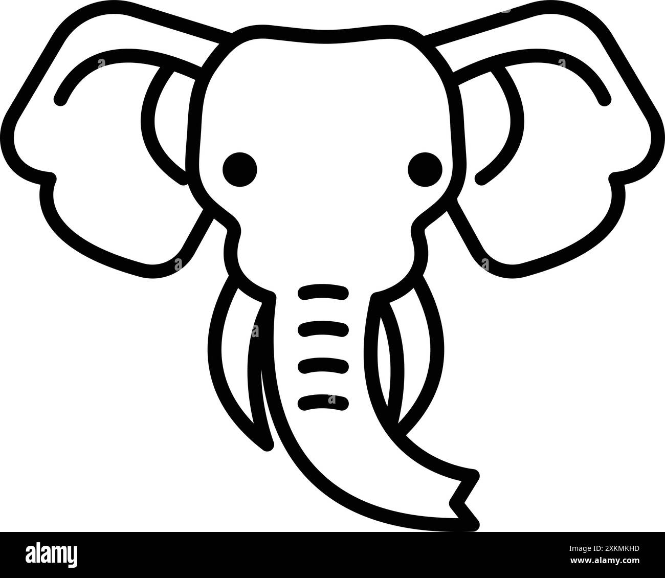 Indian elephant icon in hi-res stock photography and images - Alamy