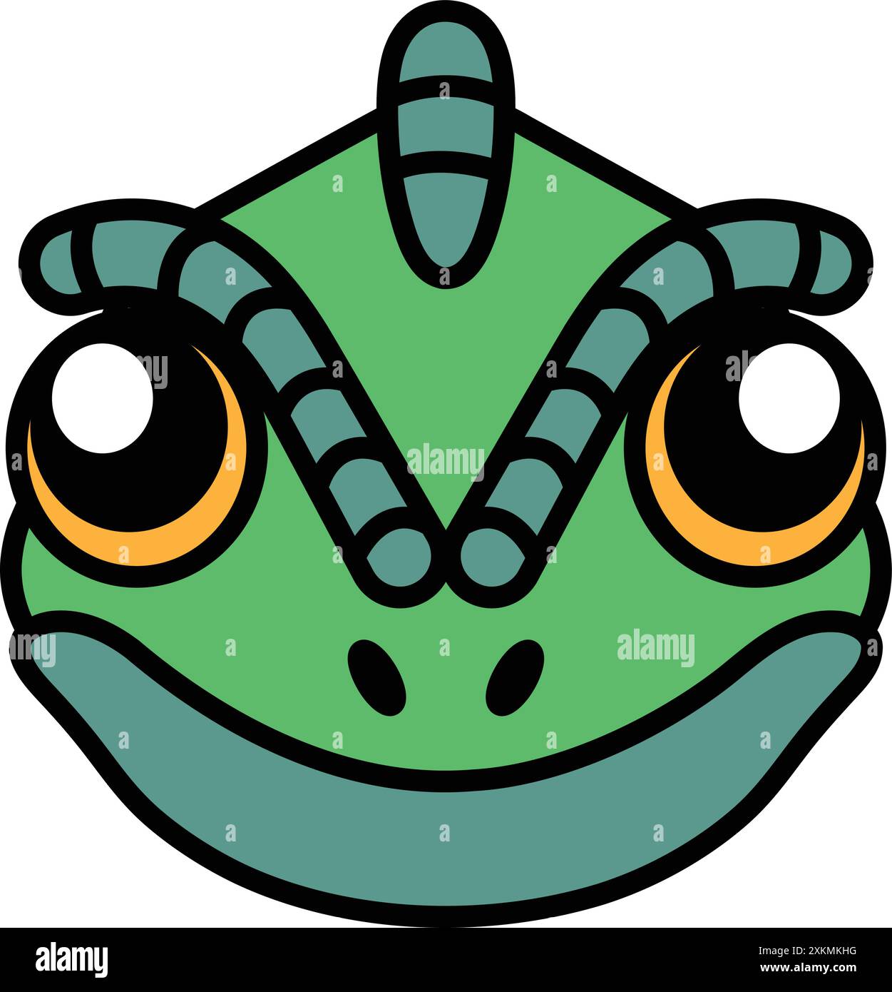Vector illustration of a chameleon silhouette Stock Vector Images - Alamy