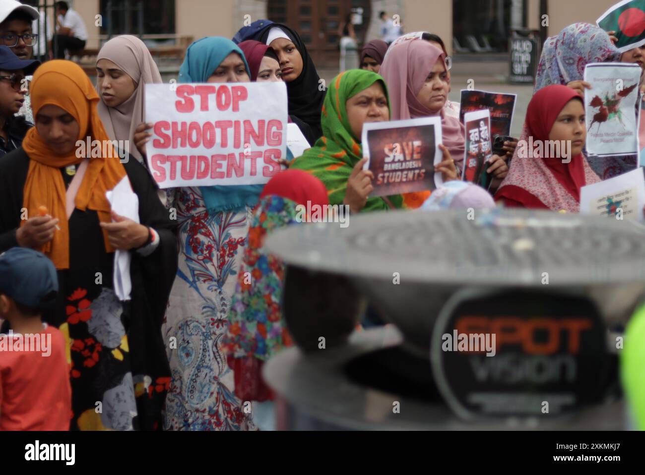 Banglandeshi Community in city square peacefully protesting police ...