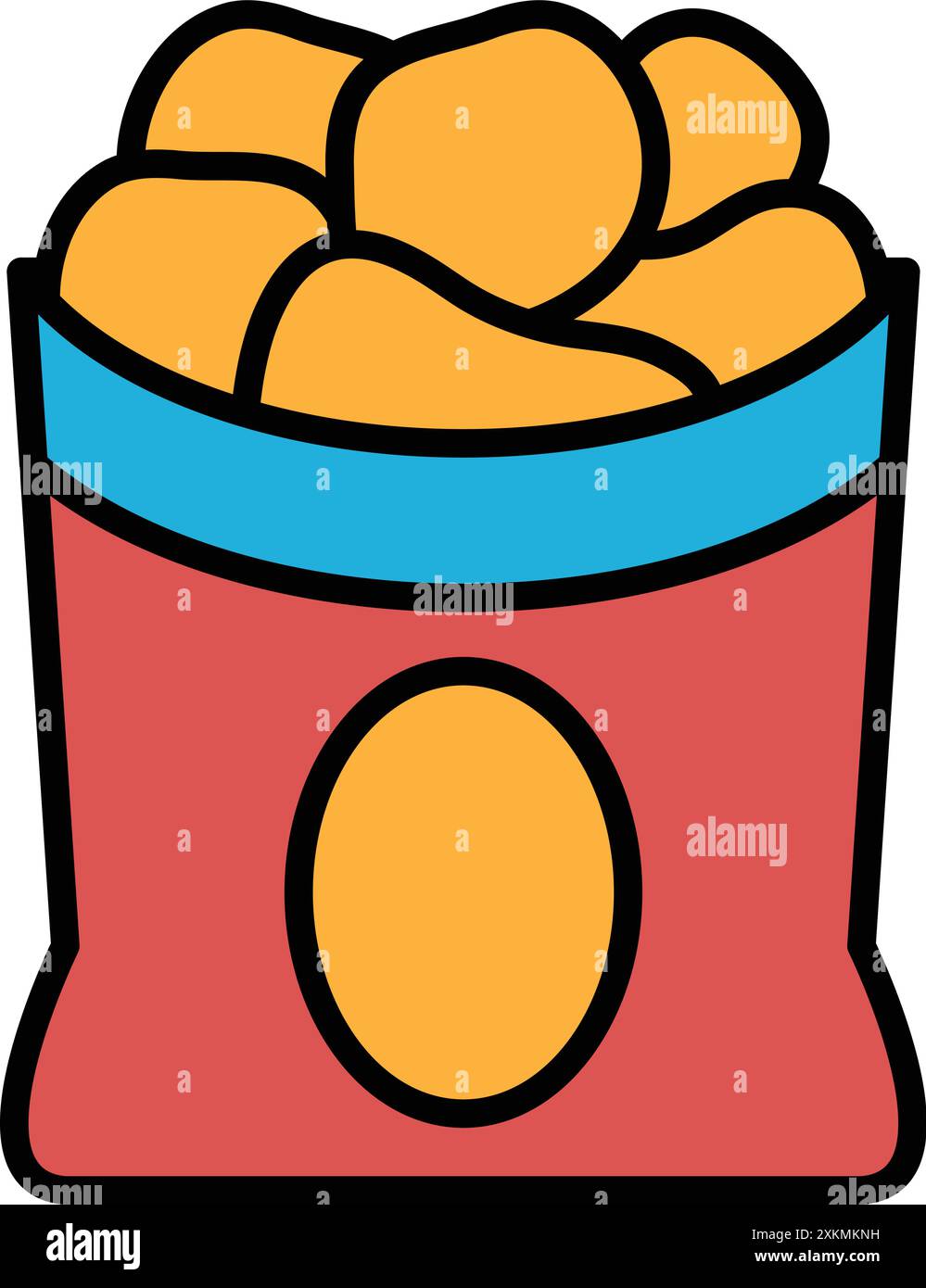 Crispy crunchy snacks Stock Vector Images - Alamy