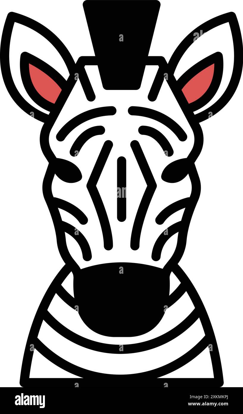 Zebra simple logo hi-res stock photography and images - Alamy