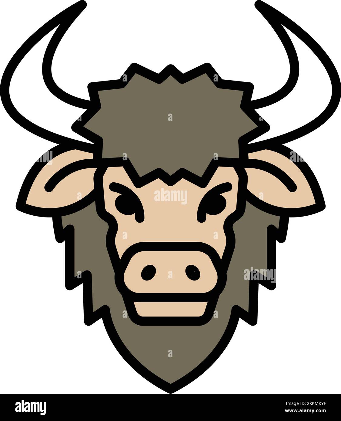 Bison in nature Stock Vector Images - Alamy