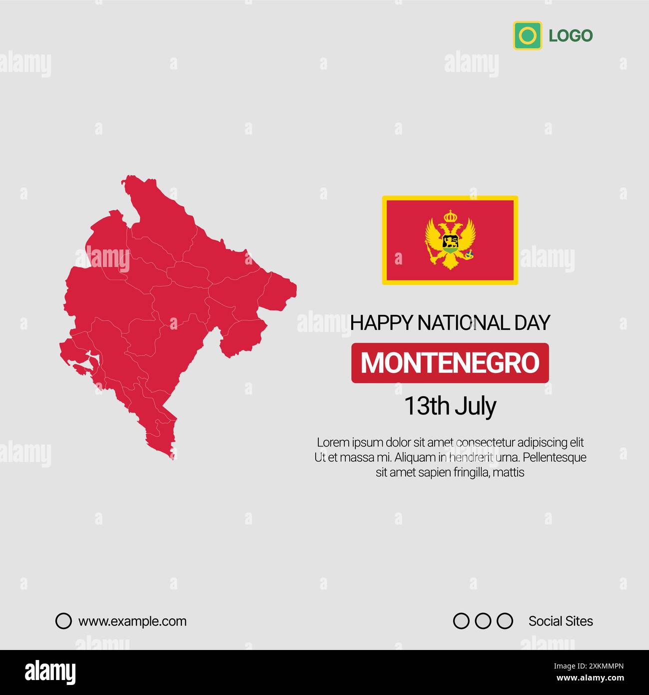 Montenegro vector download hi-res stock photography and images - Alamy