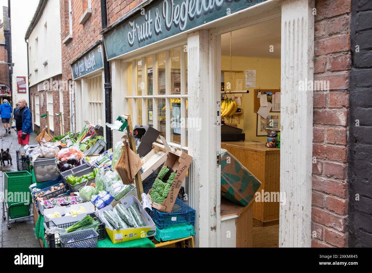 Ludlow town centre, The Fruit basket fresh vegetables and fruit grocery ...