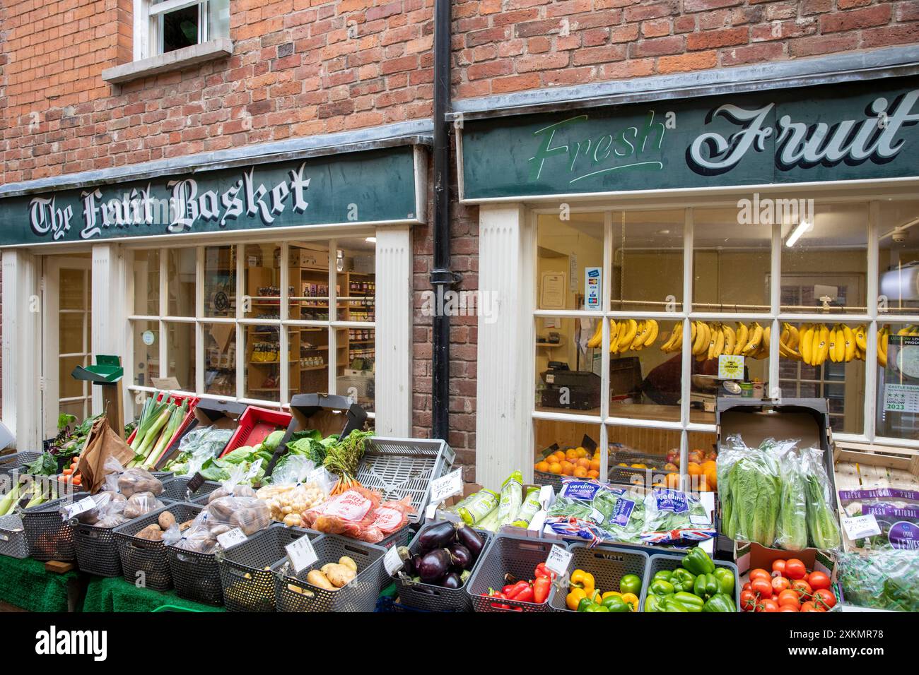 Ludlow town centre, The Fruit basket fresh vegetables and fruit grocery ...
