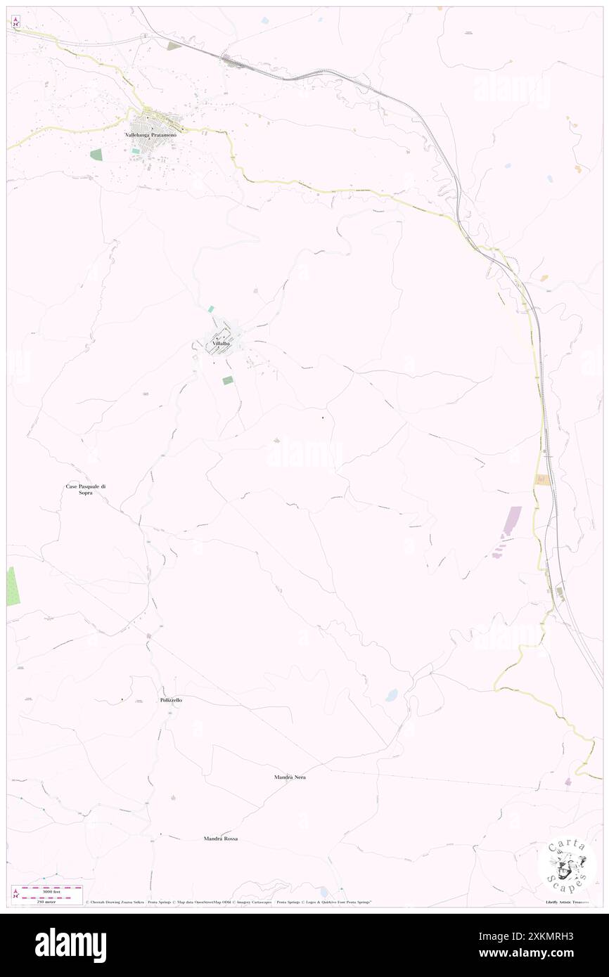 Map of villalba Cut Out Stock Images & Pictures - Alamy