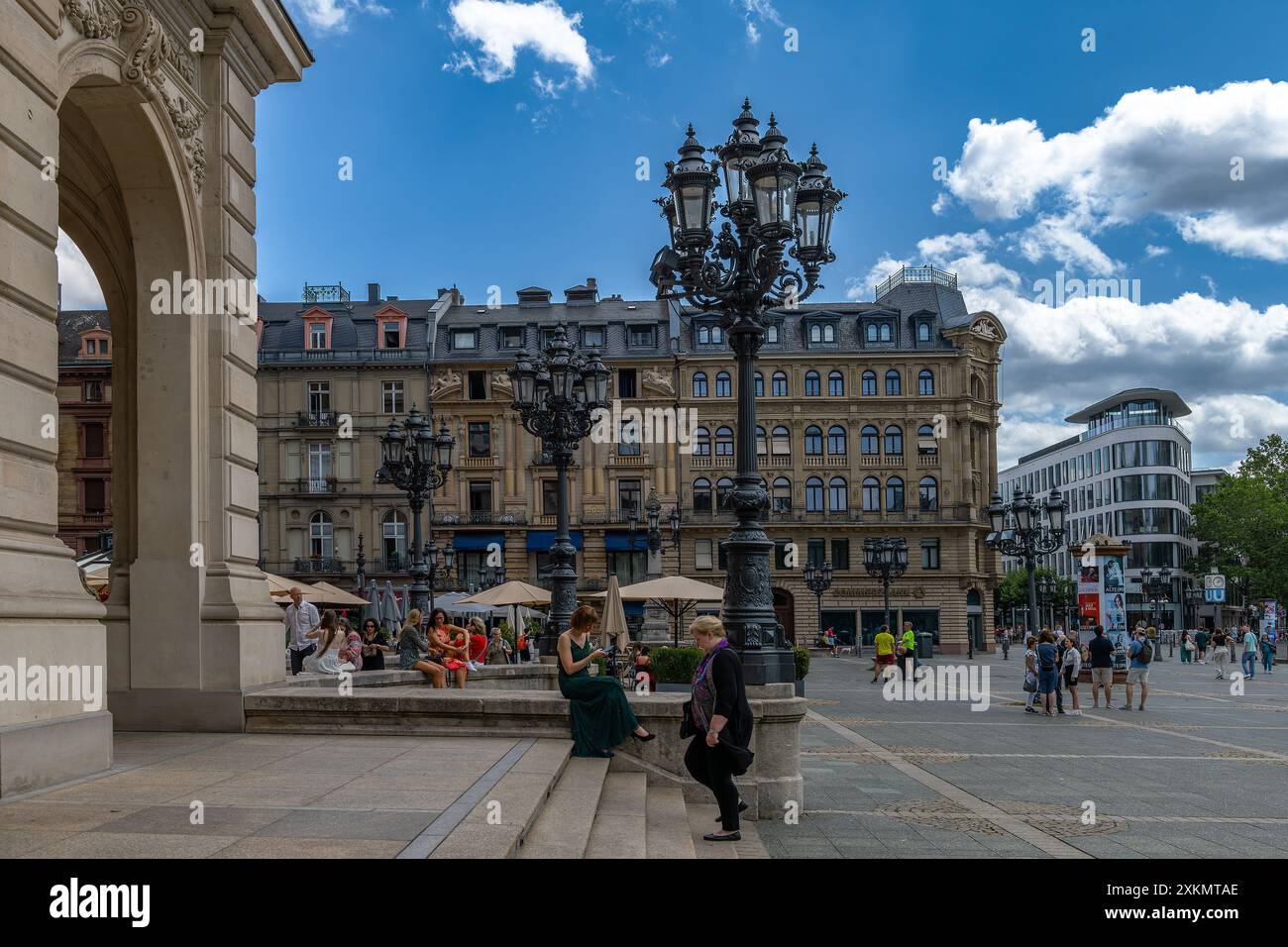 View of the central Opera Square in Frankfurt, Germany Stock Photo - Alamy