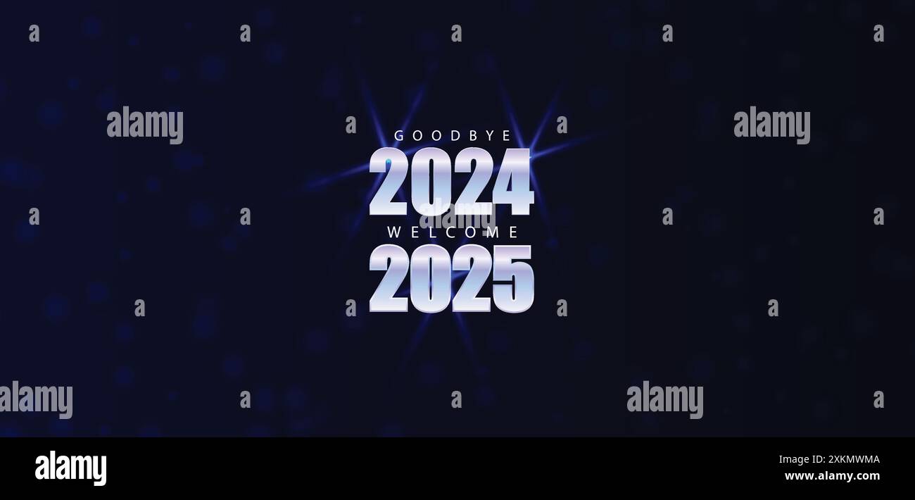 Saying Goodbye to 2024 and welcome to 2025 Stock Vector Image & Art - Alamy