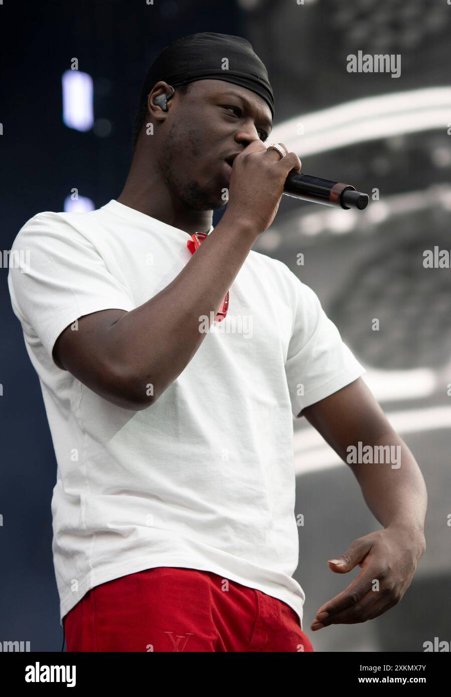 J Hus preforming at the Wireless festival Finsbury Park London Stock ...
