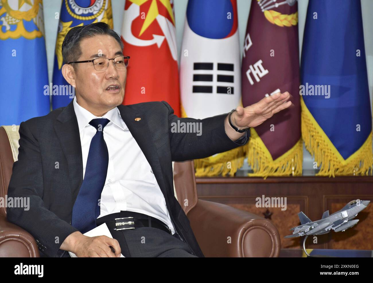 South Korean Minister of National Defense Shin Won-sik attends an ...