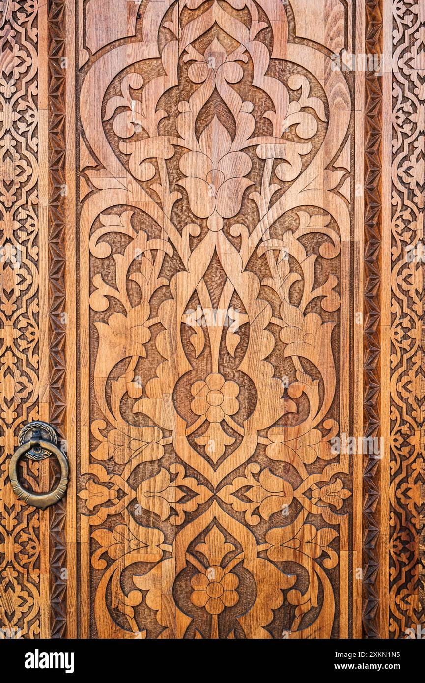 traditional Arabic Uzbek Islamic patterns arabesque ornament on an ...