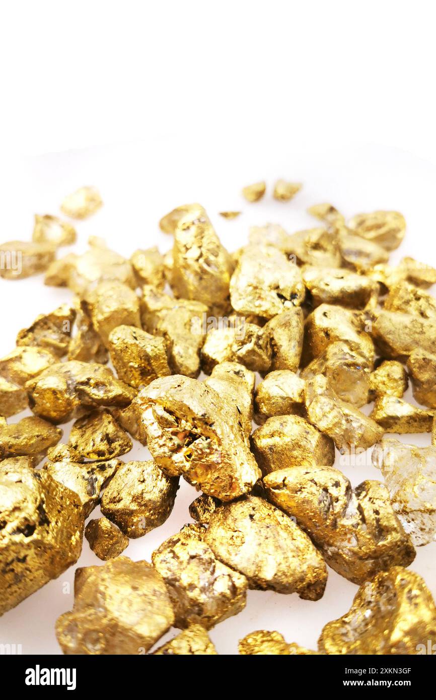 shiny gold isolated on the white background Stock Photo - Alamy