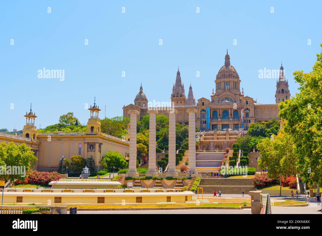 Barcelona, Spain - July 16, 2024: Beautiful Four Columns monument and ...