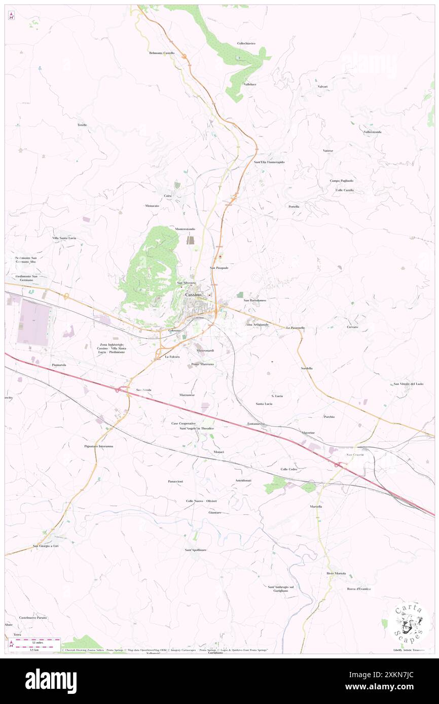 Cassino, Provincia di Frosinone, IT, Italy, Lazio, N 41 29' 8'', N 13 ...