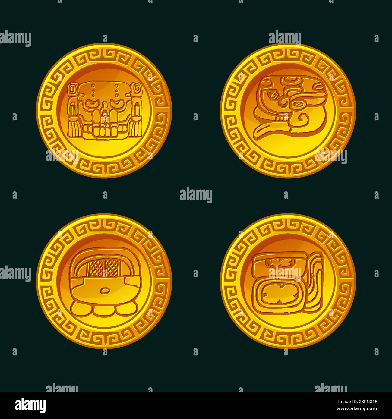 Aztec gold Stock Vector Images - Alamy