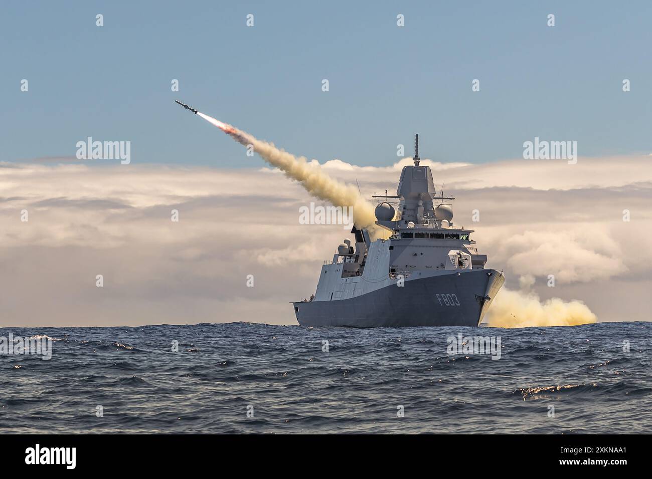 Royal Netherlands Navy De Zeven Provinciën-class frigate HNLMS Tromp ...
