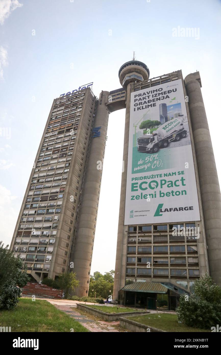 Western City Gate, New Belgrade, Serbia Stock Photo - Alamy