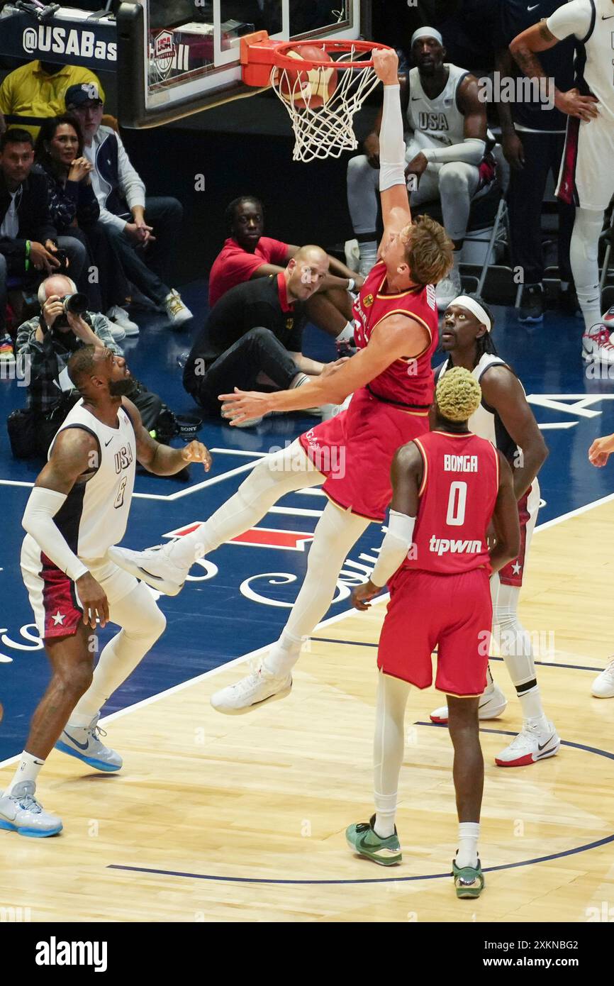 Moritz Wagner of Germany during the International Friendly basketball ...