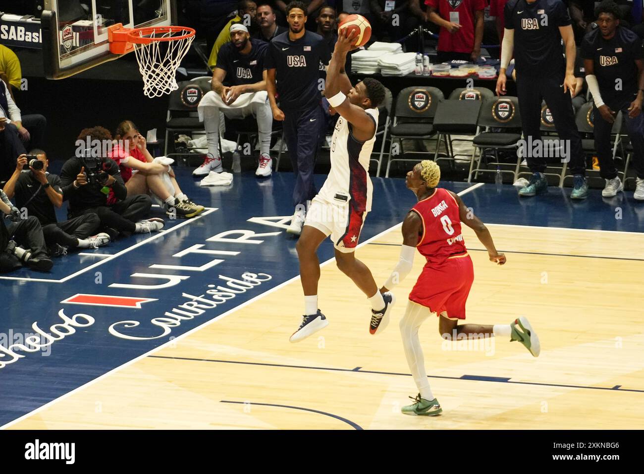 Anthony Edwards of Usa during the International Friendly basketball ...