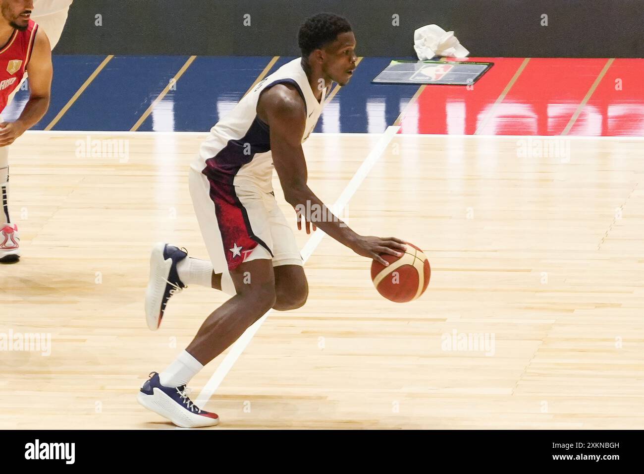 Anthony Edwards of Usa during the International Friendly basketball ...