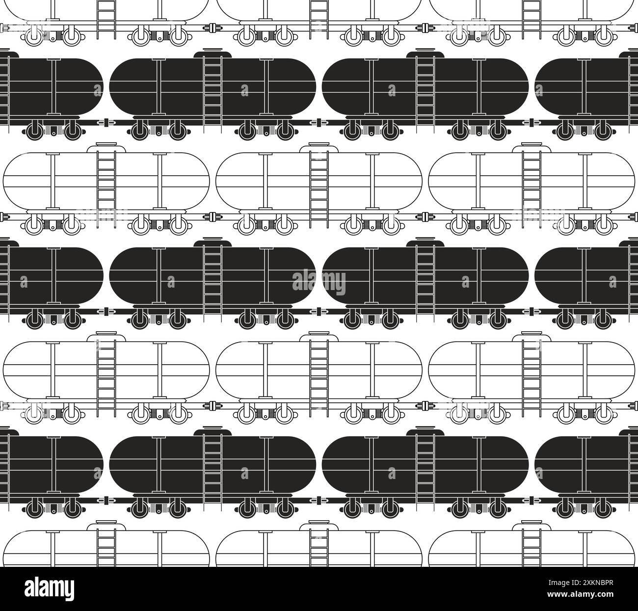 Tank Railway carriage pattern seamless. carriage gas background Stock ...