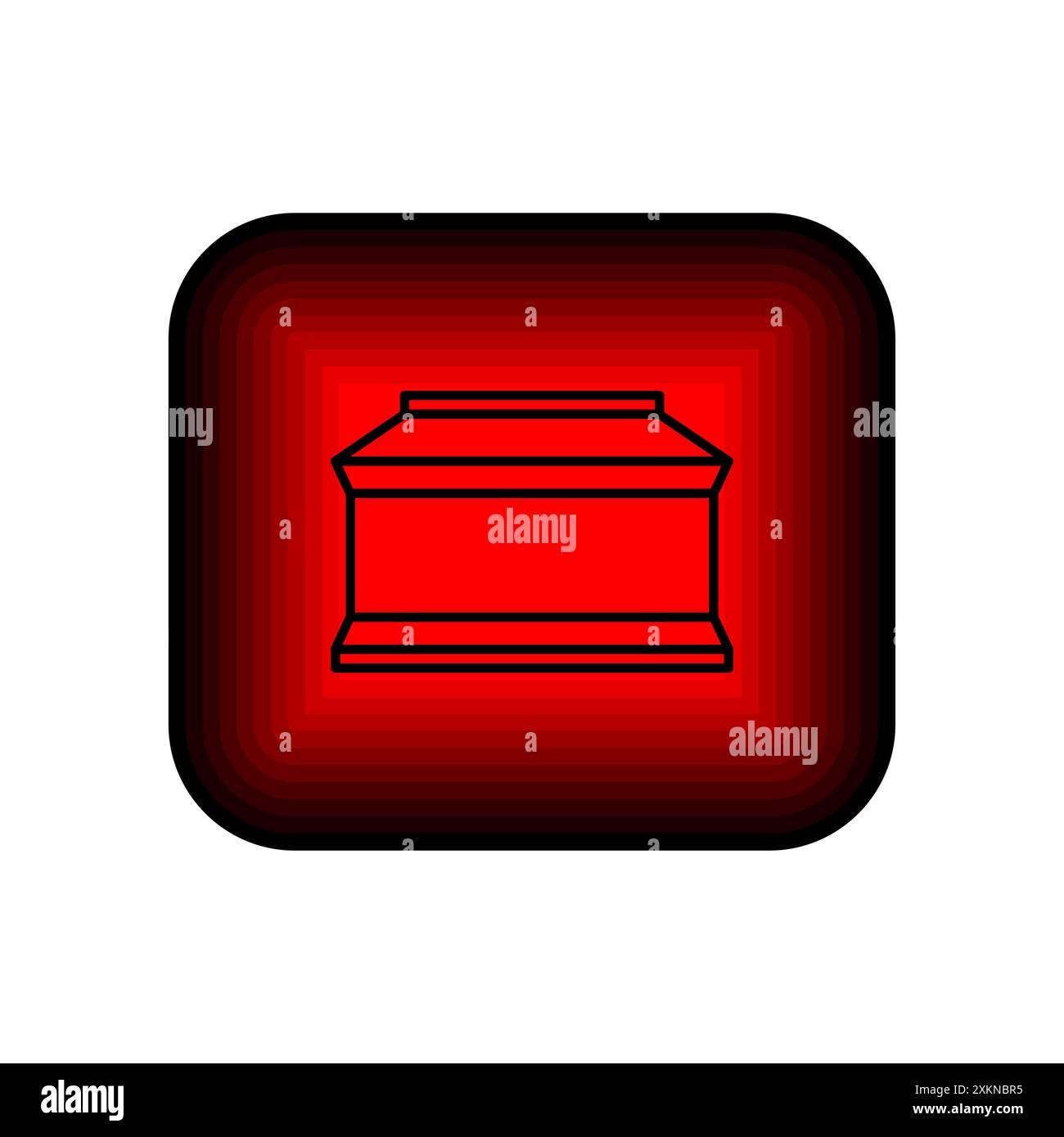 Crematorium sign. Burning a coffin is a symbol of burial Stock Vector ...