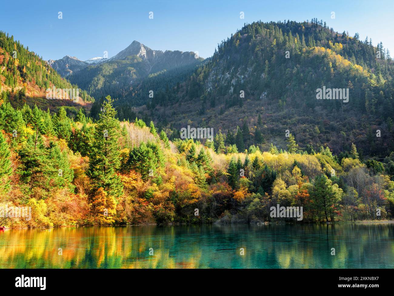 Jiuzhaigou national park five flower hi-res stock photography and ...