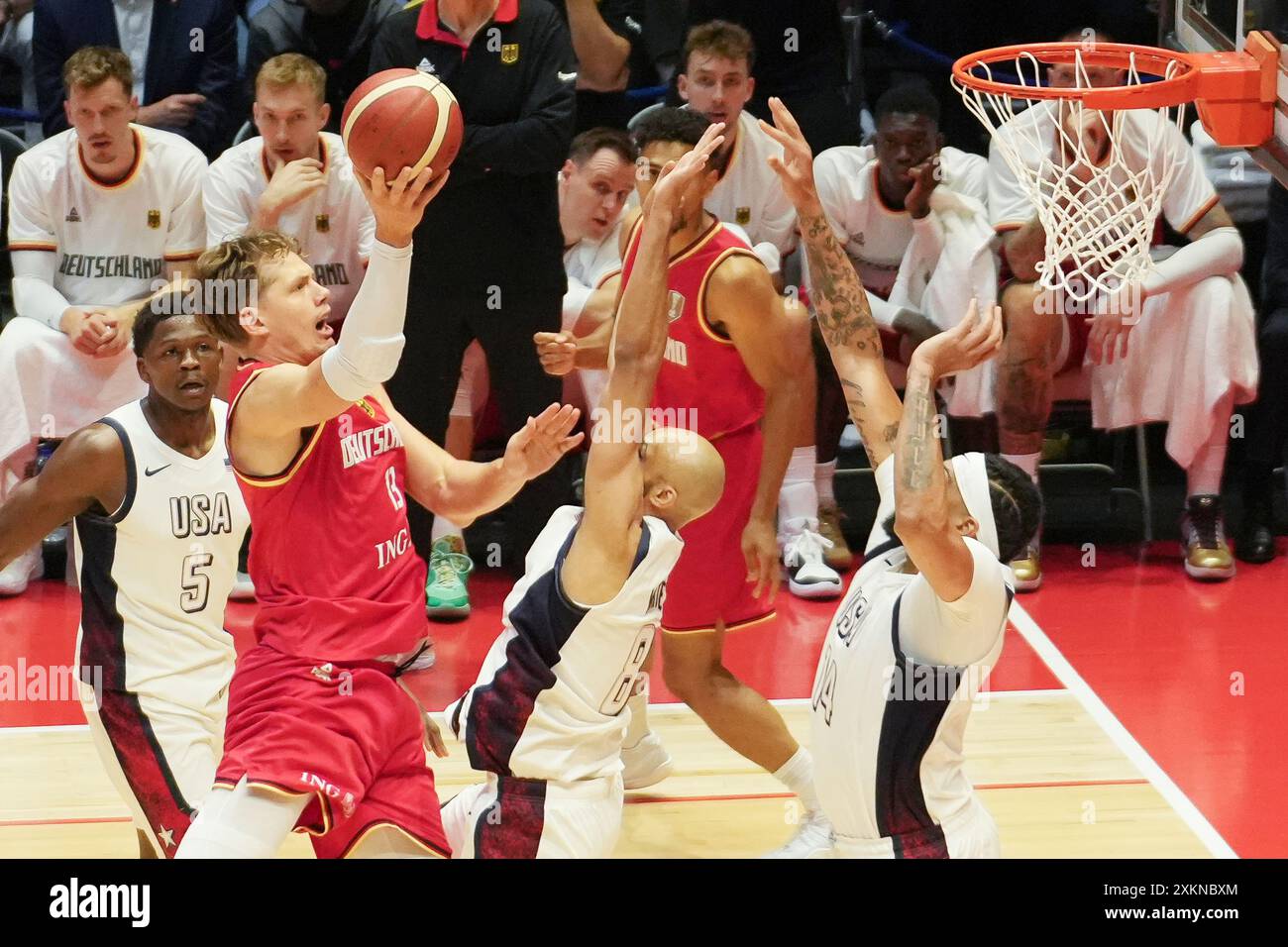 Moritz Wagner of Germany during the International Friendly basketball ...