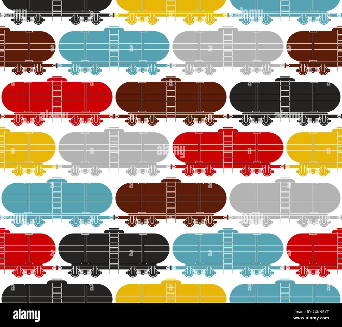 Tank Railway carriage pattern seamless. carriage gas background Stock ...
