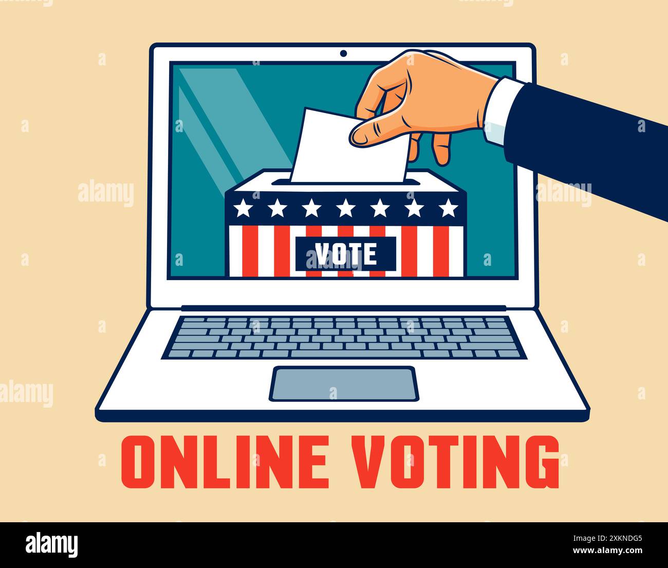 Online voting concept Stock Vector Image & Art - Alamy