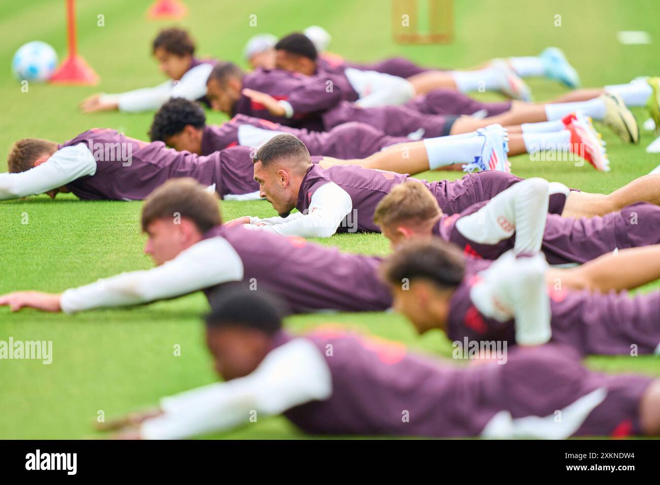 FCB team at the FC BAYERN MÜNCHEN Training Camp 1.German Soccer League ...
