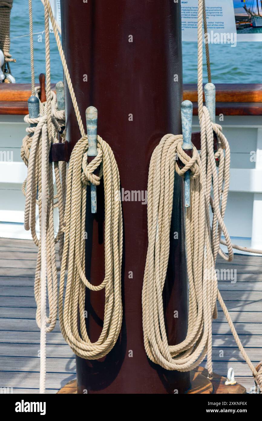 The ship Galeon Andalucia at the dock: replica of a 17th century ...