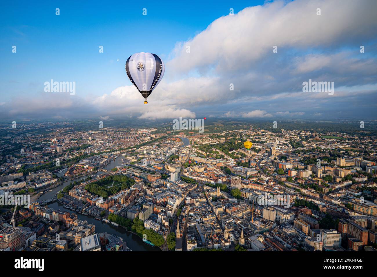 Hot air balloons over Bristol during a preview of the 46th Bristol ...