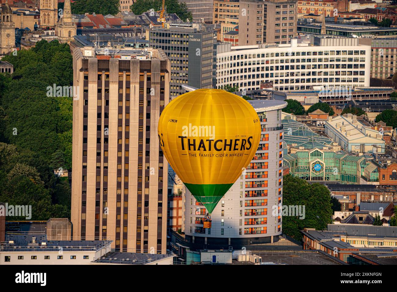 Hot air balloons over Bristol during a preview of the 46th Bristol ...